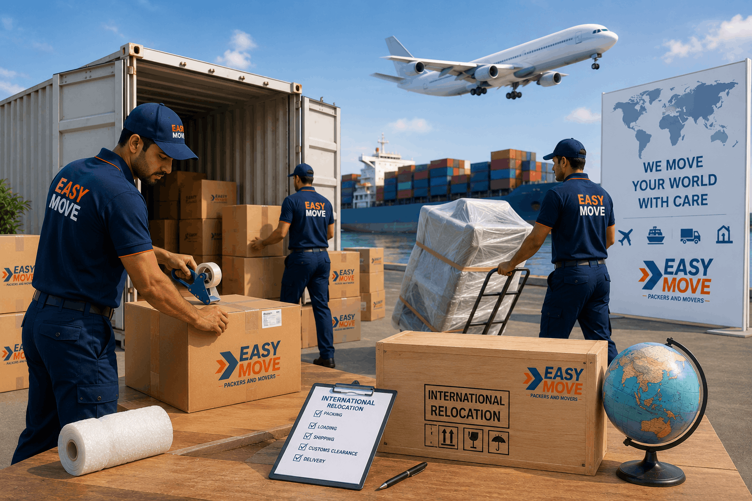Easy Move Packers and Movers | Call Now 098960 17586